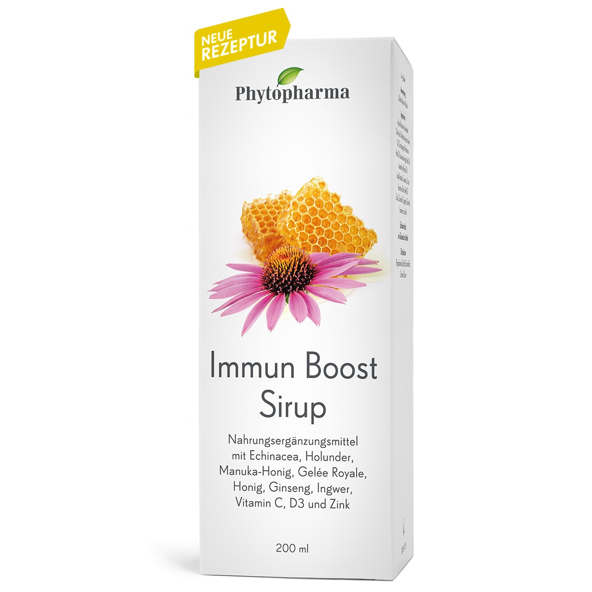 Immun Boost Sirup hat ab sofort eine neue, geschmacklich bessere Rezeptur.